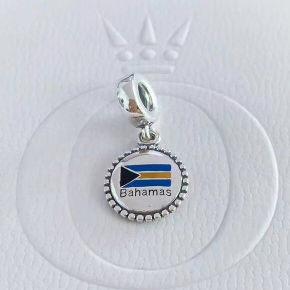 Pandora | Jewelry | Pandora Bahamas Flag Exclusive Charm | Poshmark